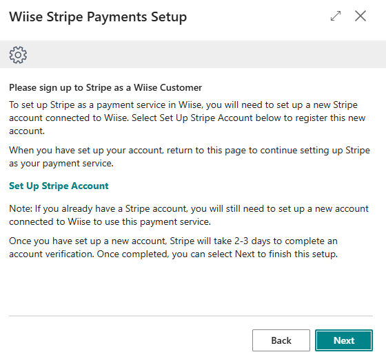 Setup Stripe in Wiise